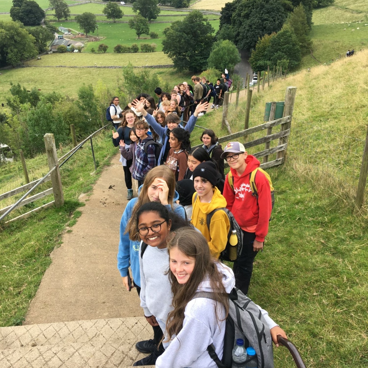 Stretford Grammar School Year 9 Castleton Field Trip